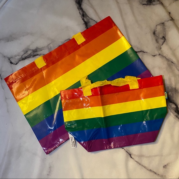 IKEA | Bags | Nwt Ikea Rainbow Storstomma Bags 2 | Poshmark